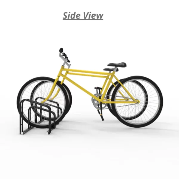 04 Bikes Floor Mount Staggered Bicycle Rack - Cycle Stands India